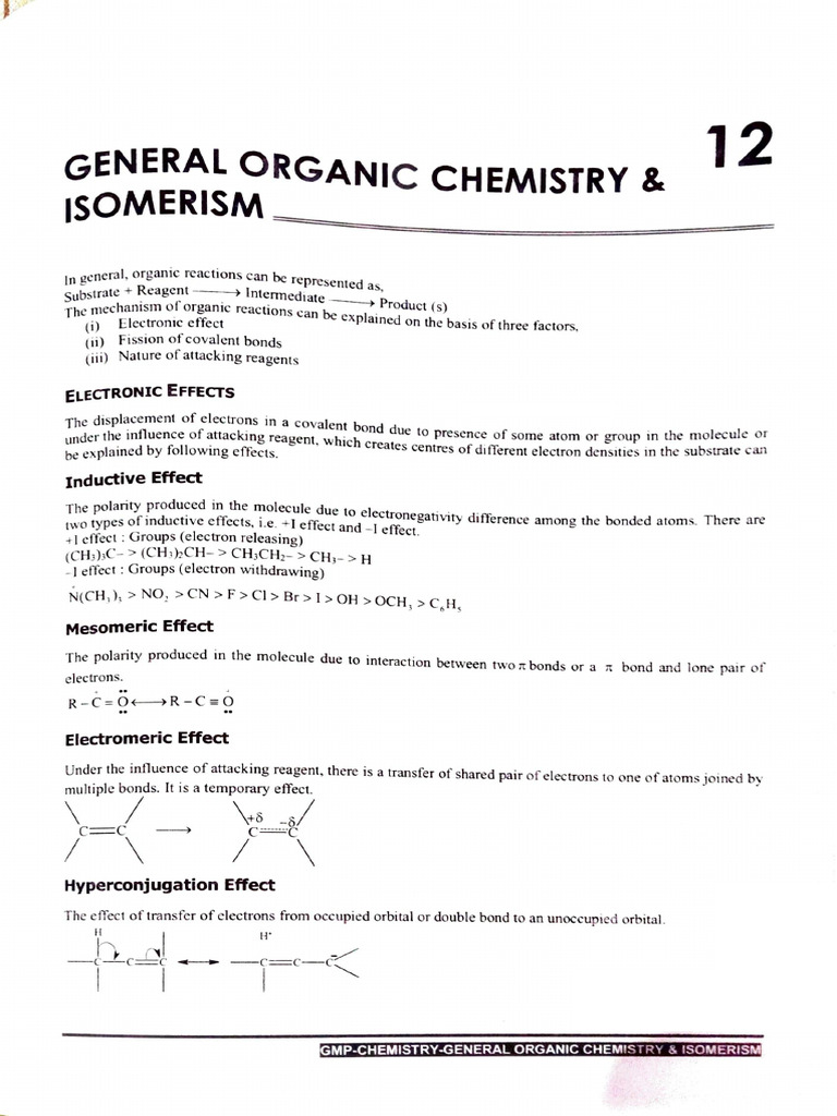 12. General Organic Chemistry Isomerism | PDF