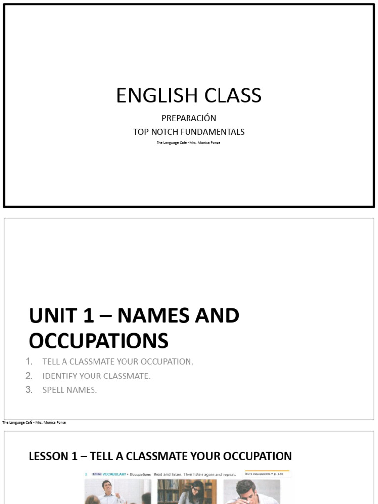 Top Notch - Fundamentals - UNIT 1-14 | PDF