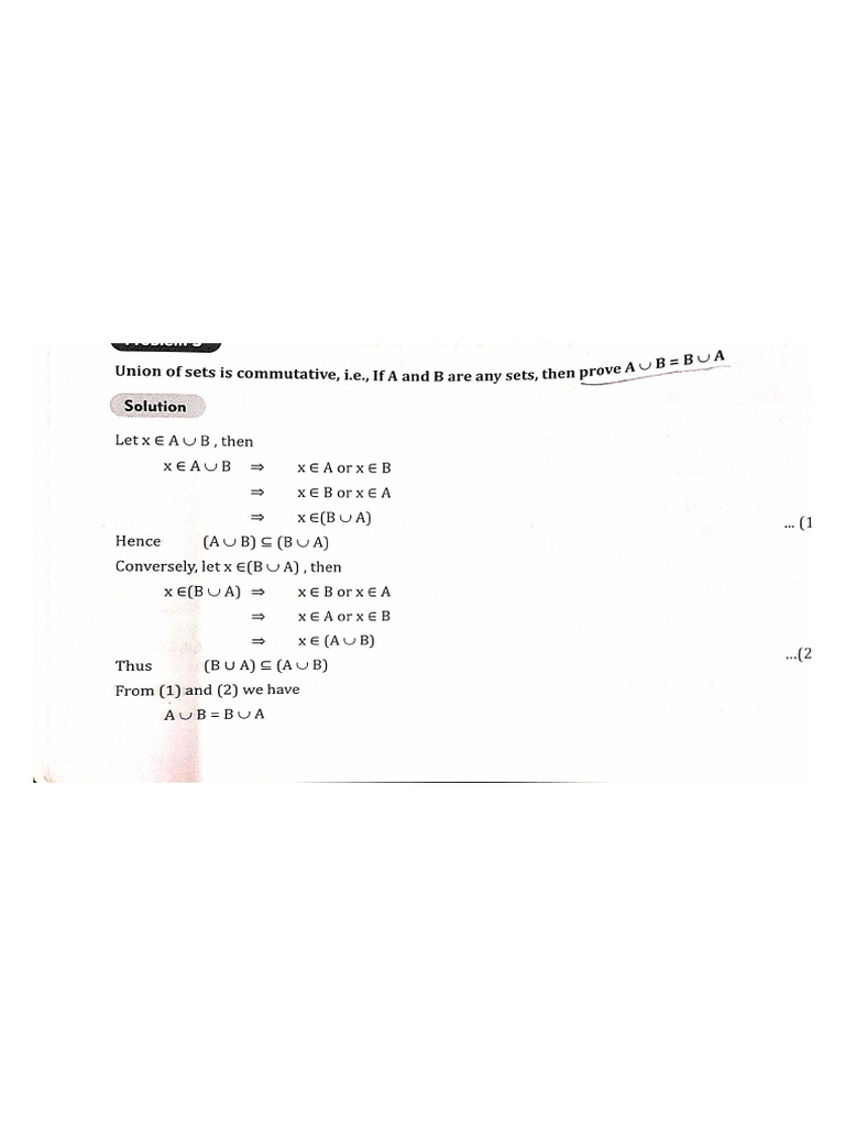 Laws of Set Theory | PDF