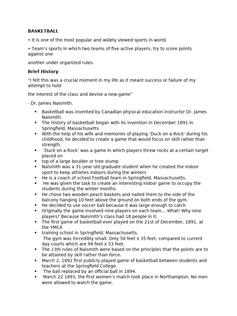 BASKETBALL | PDF | Sports | Ball Games