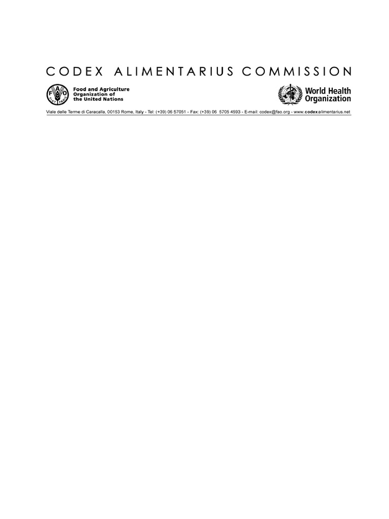 Codex Committee Report on Fats and Oils | PDF | Palm Oil | Vegetable Oil