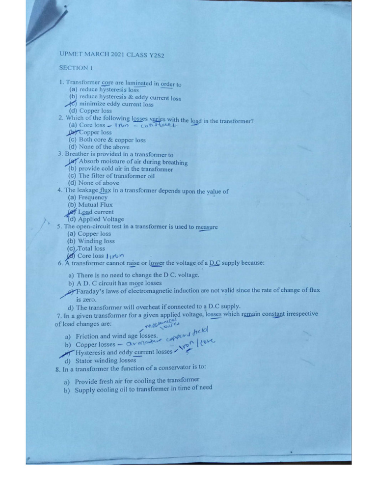 Electrical Y2s2 | PDF