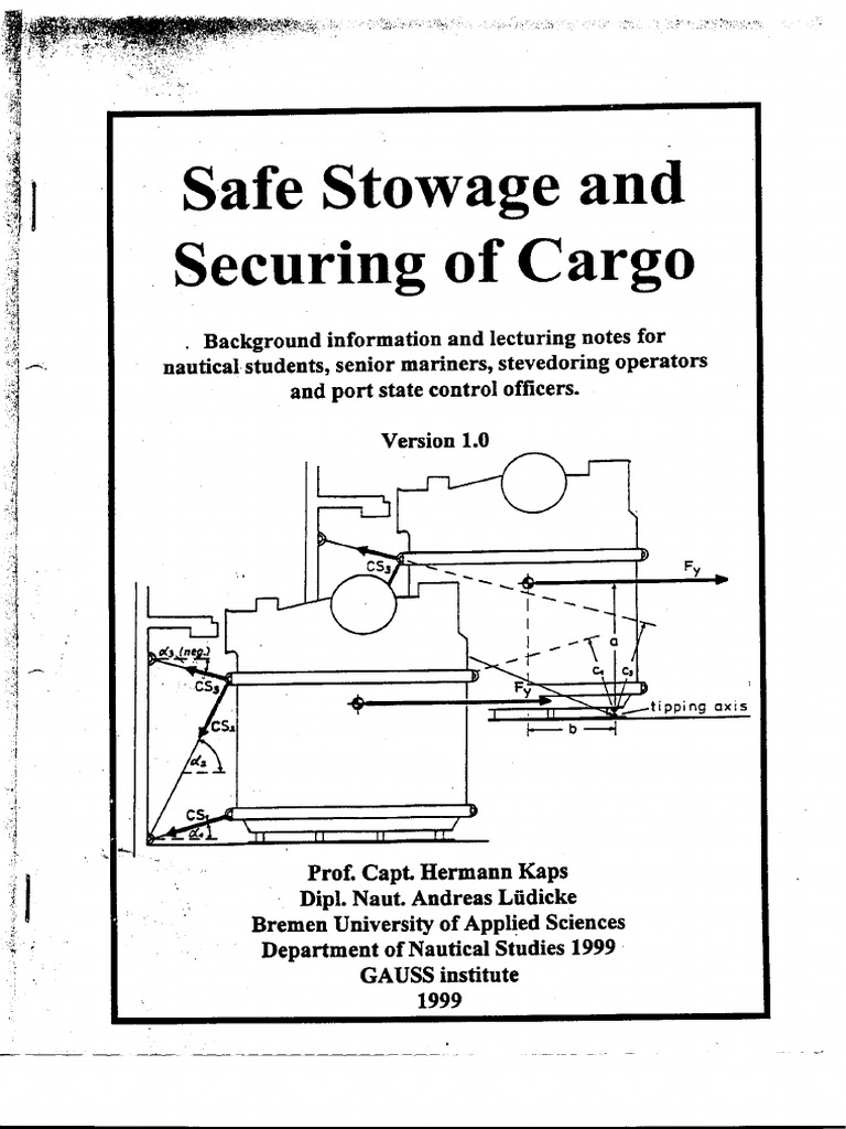 Safe Stowage and Securing of Cargo | PDF