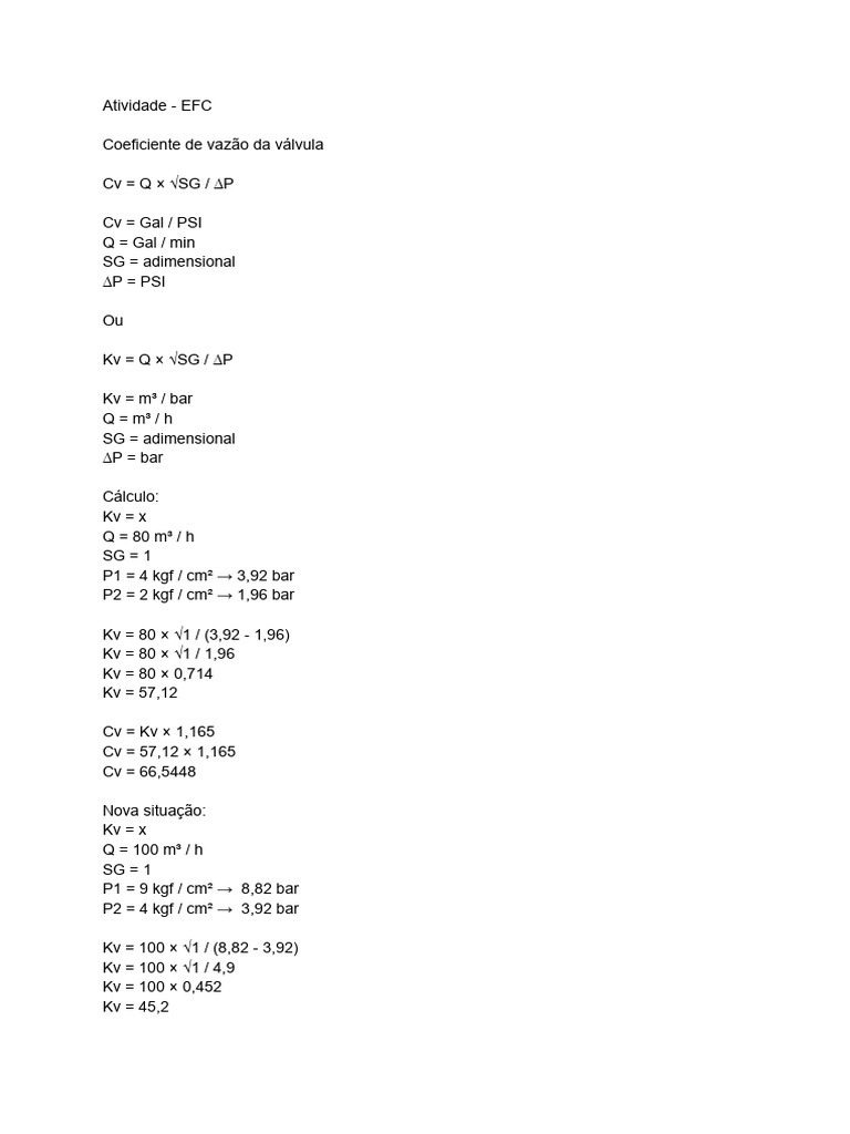 Atividade - EFC | PDF