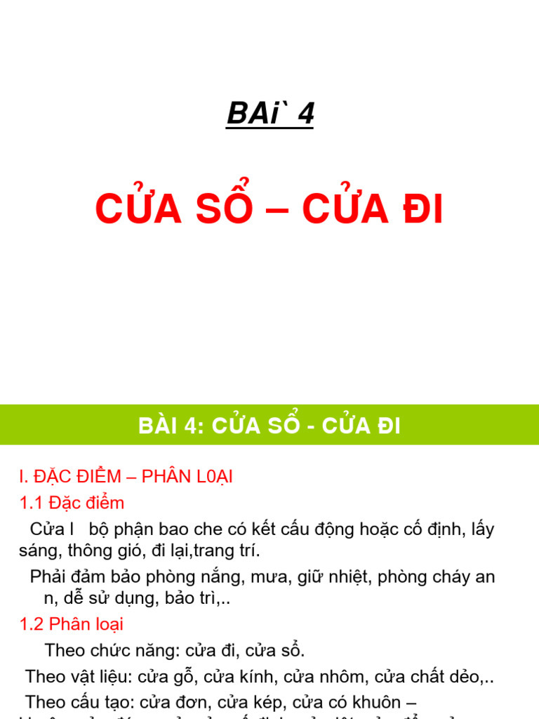 Bai 4 Cua Di Cua So | PDF