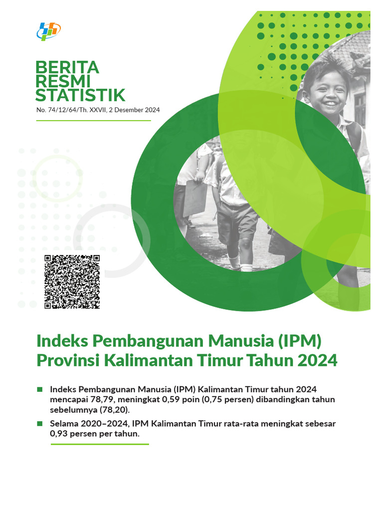 Indeks Pembangunan Manusia Ipm Kalimantan Timur Tahun 2024 Mencapai 78 ...