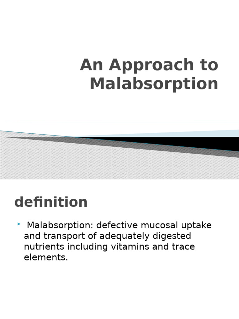 Saira An Approach To Malabsorption 30-01-25 | PDF | Diseases And Disorders | Digestive Diseases