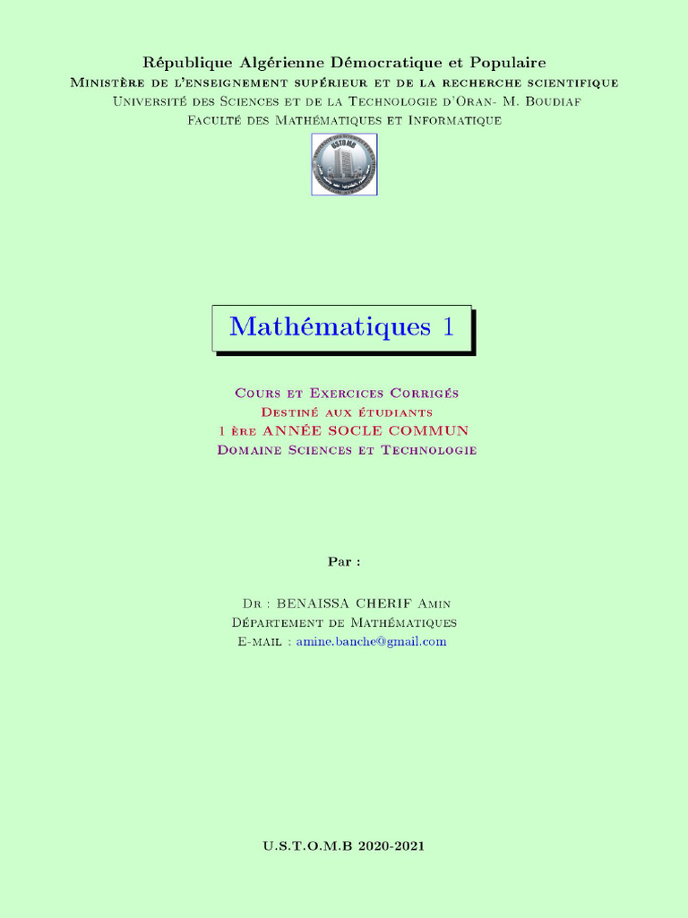 Résumé de Math | PDF