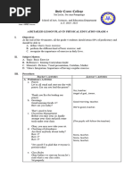 Detailed Lesson Plan in Physical Education Grade 4 | PDF | Physical ...