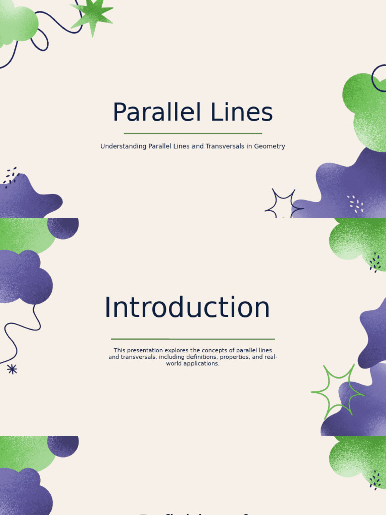 Parallel Lines and Transversals Explained | PDF