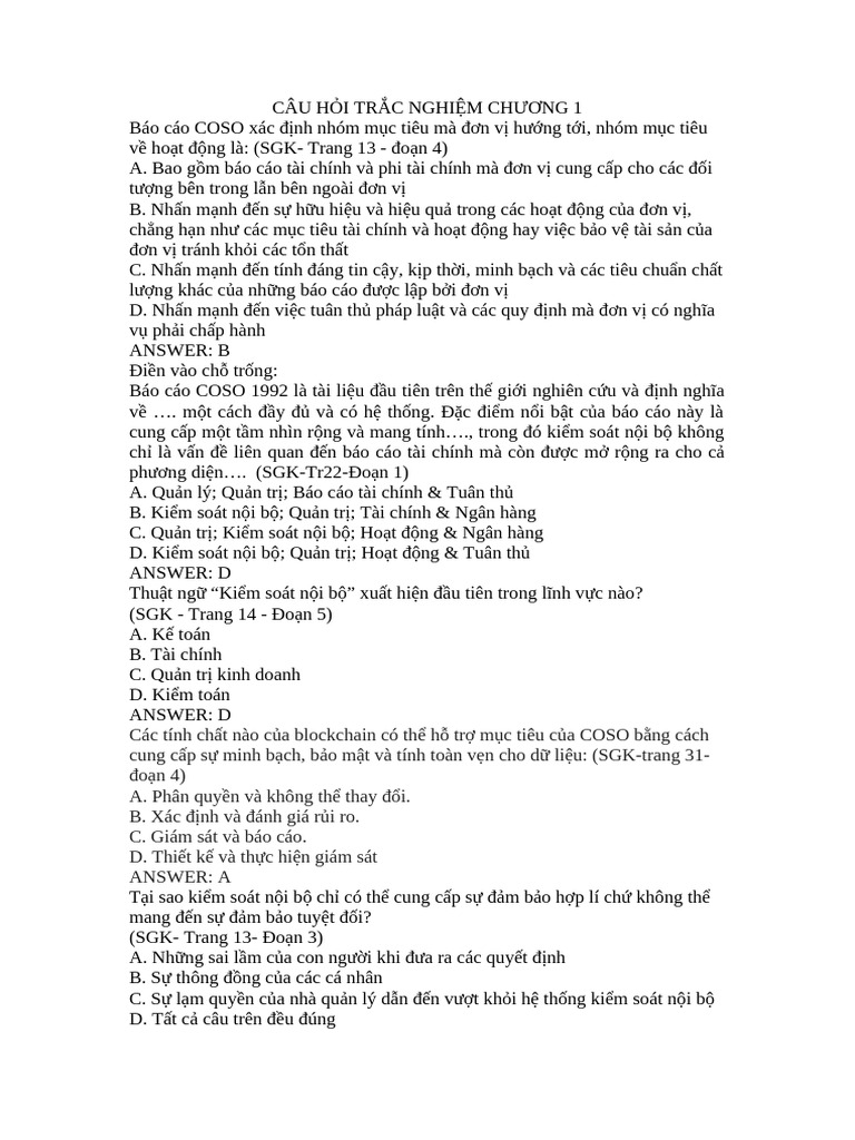 Nhóm 5-Chương 1-Ngu N-KSNB | PDF