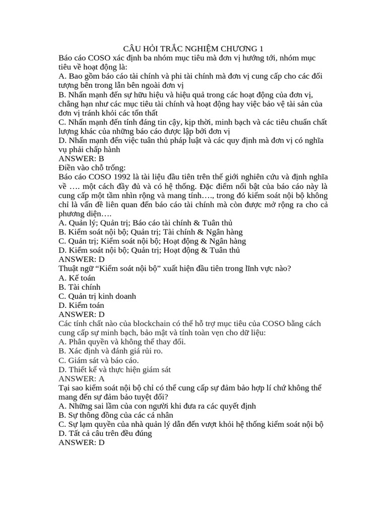 Nhóm 5-Chương 1-KSNB | PDF