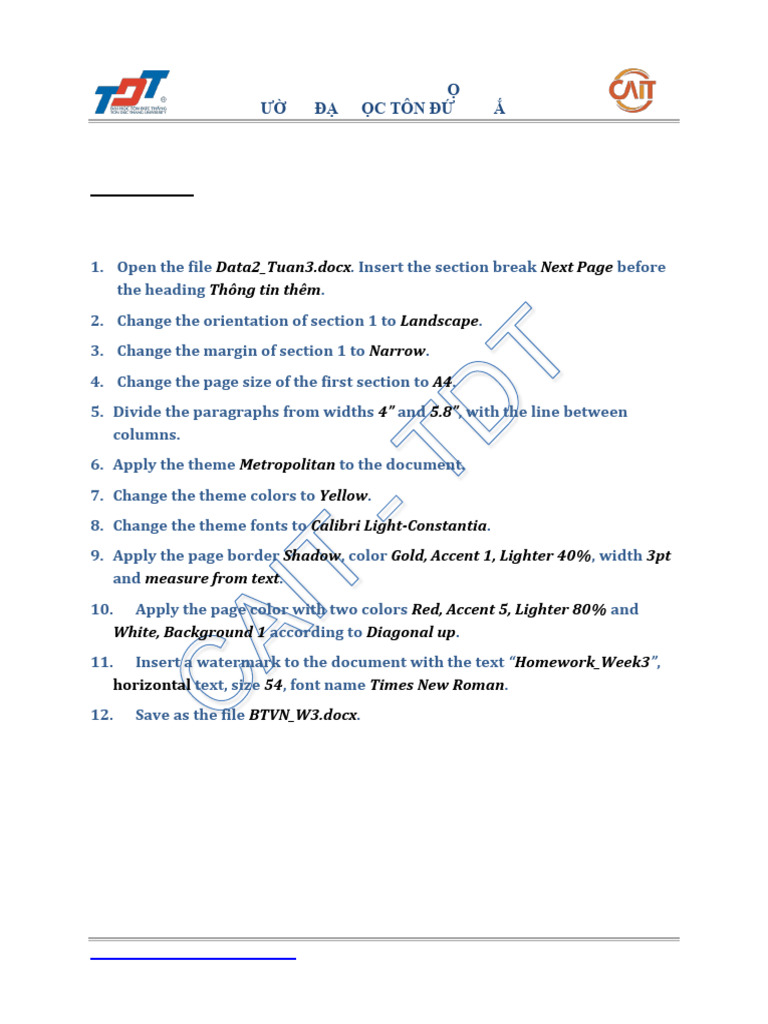 Homework Word W3 | PDF