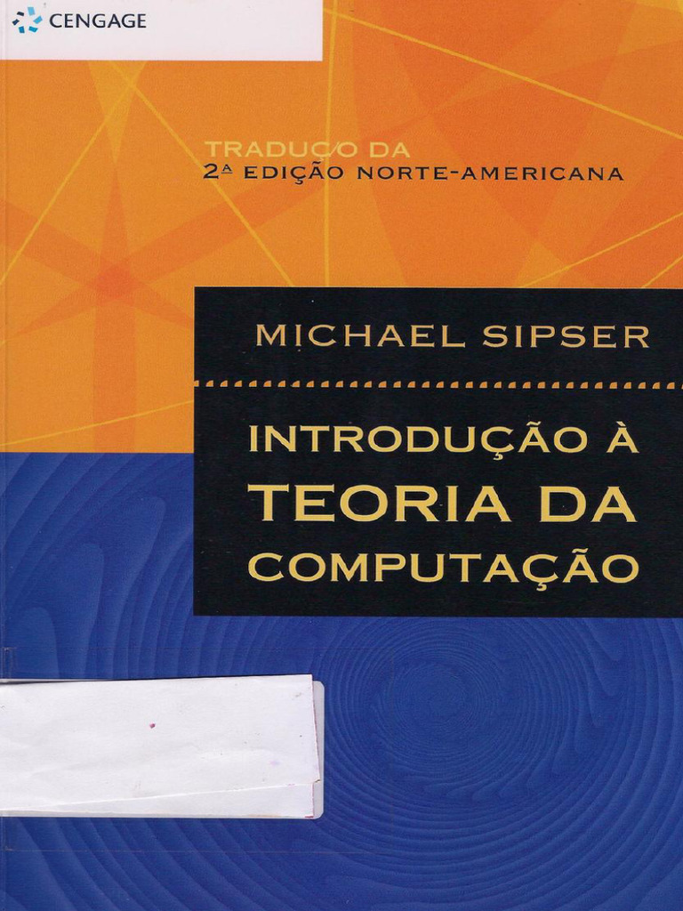 SIPSER - Introdução À Teoria Da Computação | PDF