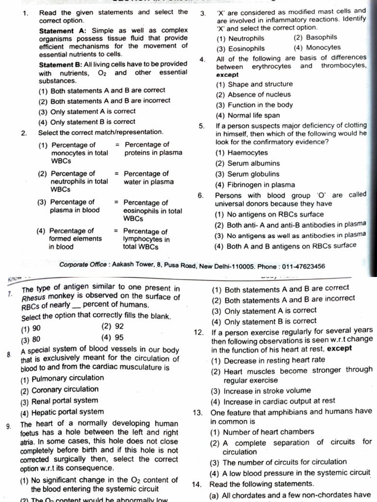 Know your ncert 1 | PDF | Circulatory System | Heart