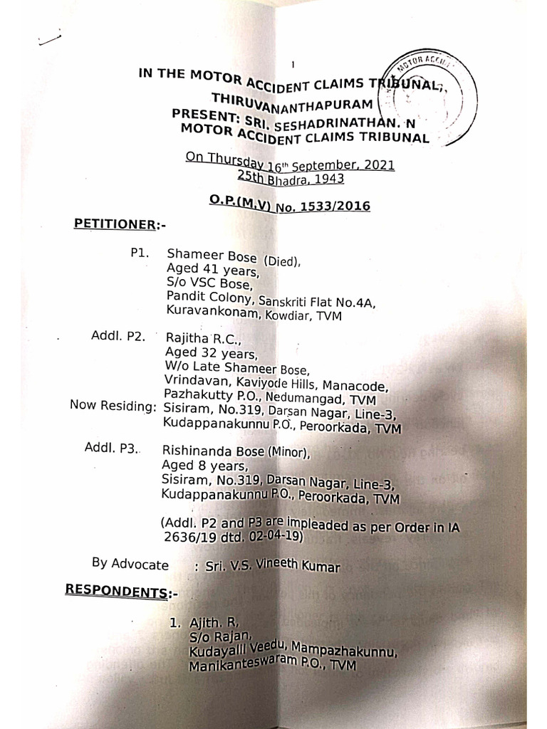 Mact Judgement | PDF