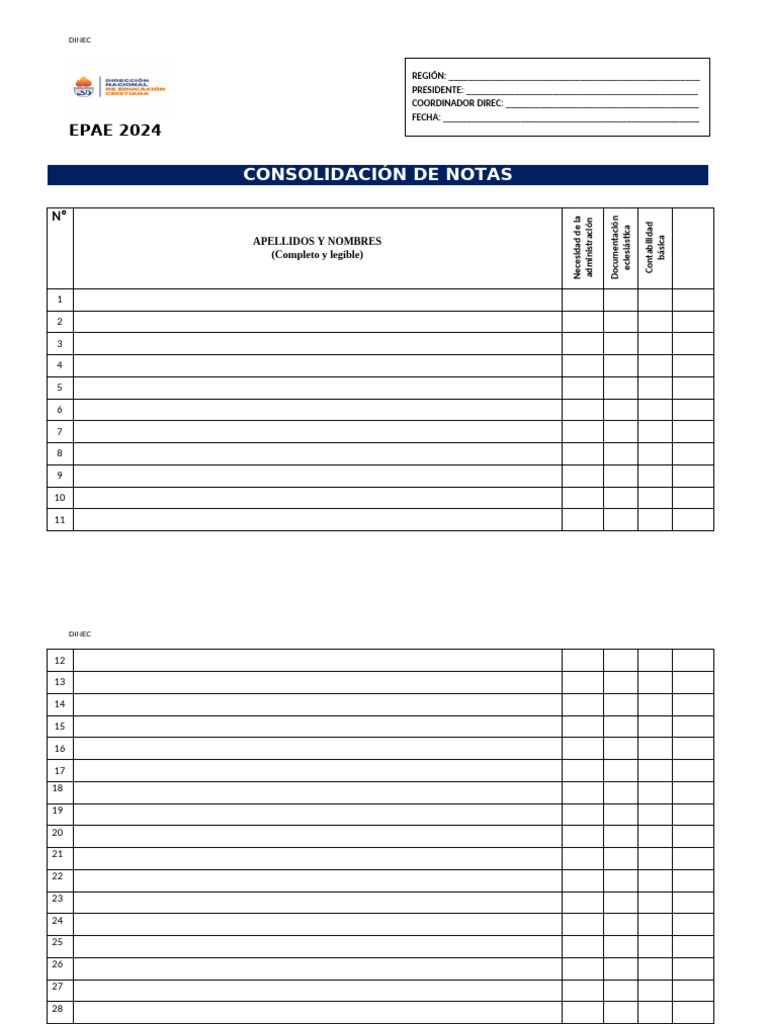 Descargar DINEC EPAE 2024 | PDF