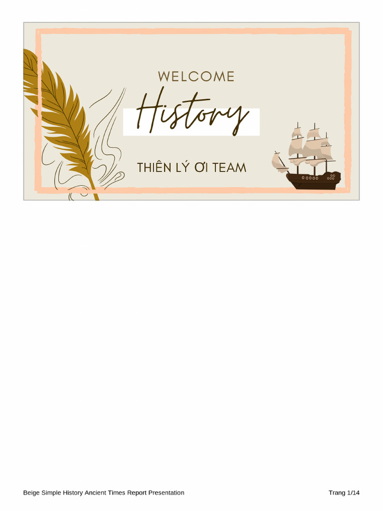 Beige Simple History Ancient Times Report Presentation | PDF