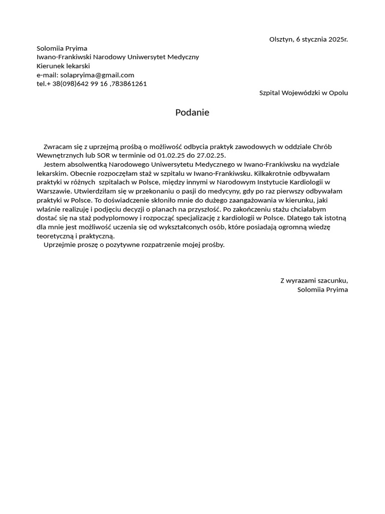 Podanie | PDF