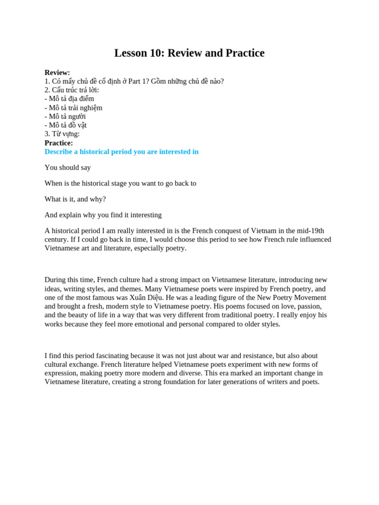 Lesson 10 - PRACTICE | PDF