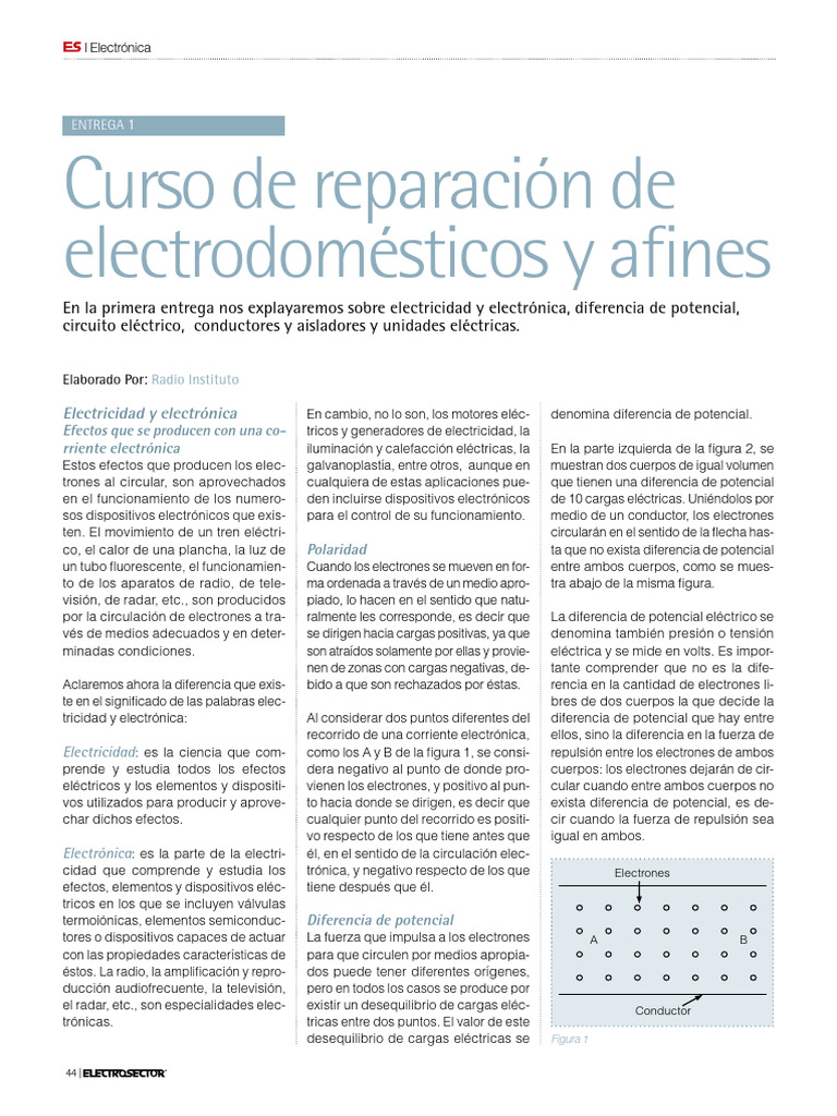 Curso 1 | PDF | Electrónica | Electricidad