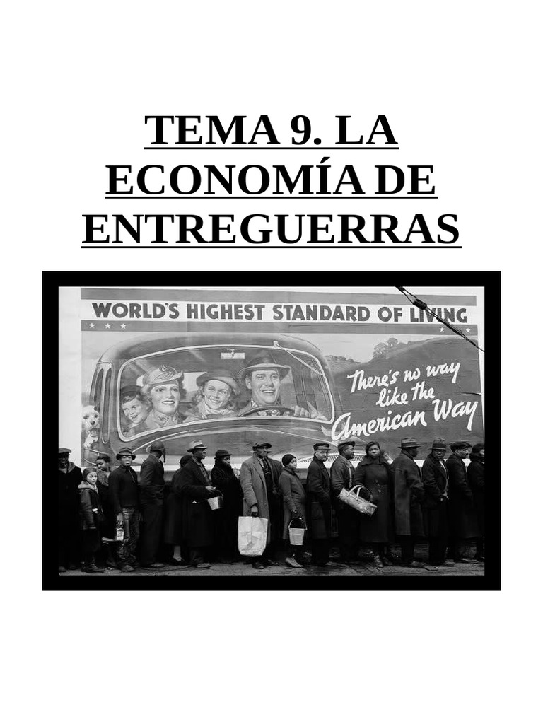 Tema 9 | PDF | Gran depresion | Nuevo acuerdo