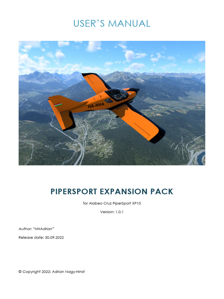 PiperSport_Users_Manual | PDF | Flight Control Surfaces | Flap ...