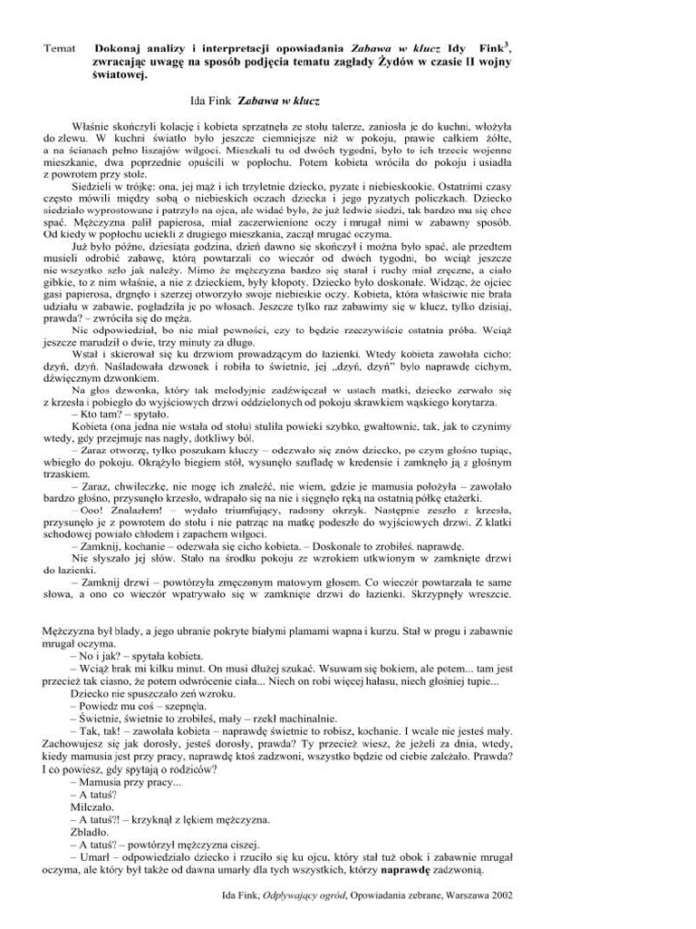 Zabawa W Klucz | PDF