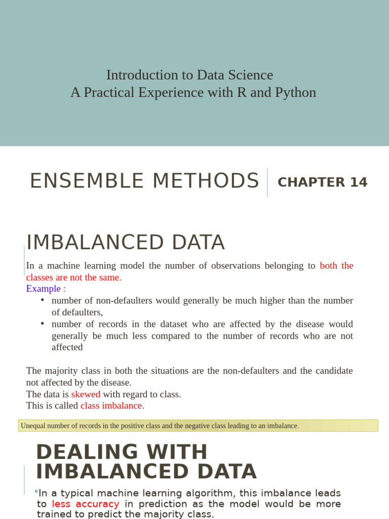 Ensemble Methods | PDF | Machine Learning | Multivariate Statistics
