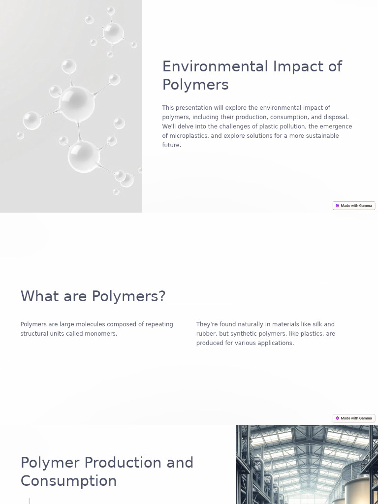 Environmental Impact of Polymers1 | PDF | Recycling | Plastic