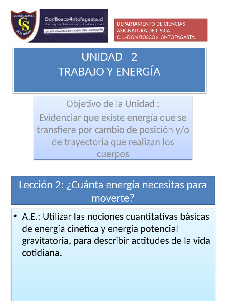 Trabajo y Energía en Física Básica | PDF | Impulso | Fuerza