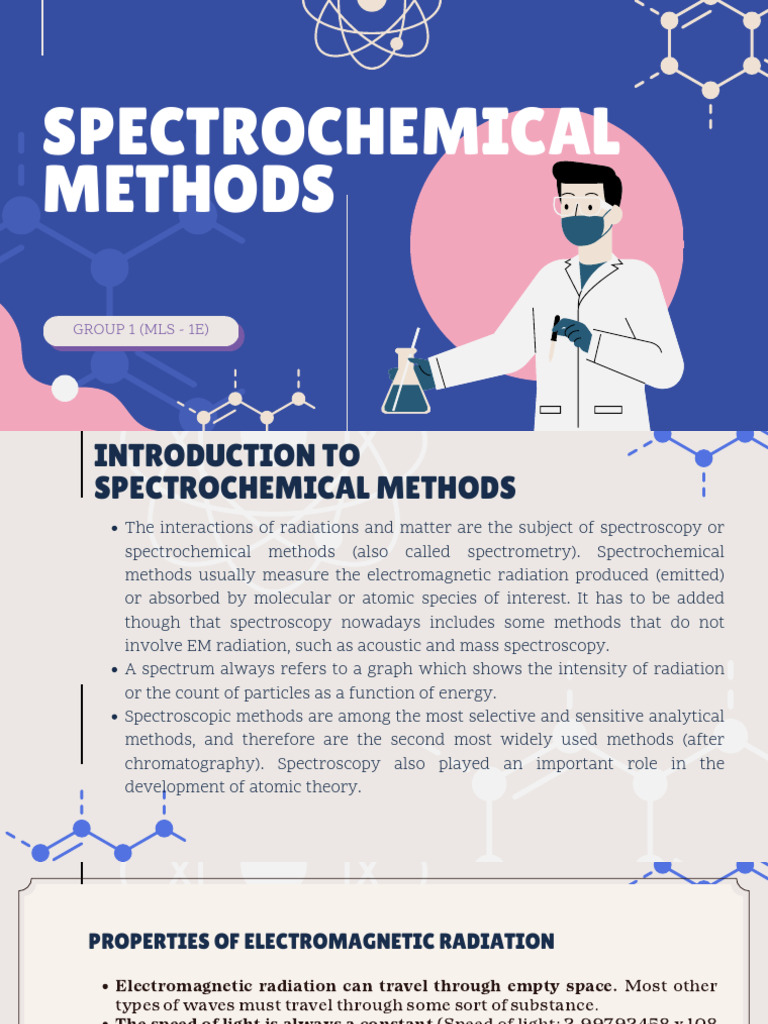 1 - Spectrochemical Methods | PDF | Electromagnetic Radiation | Radiation