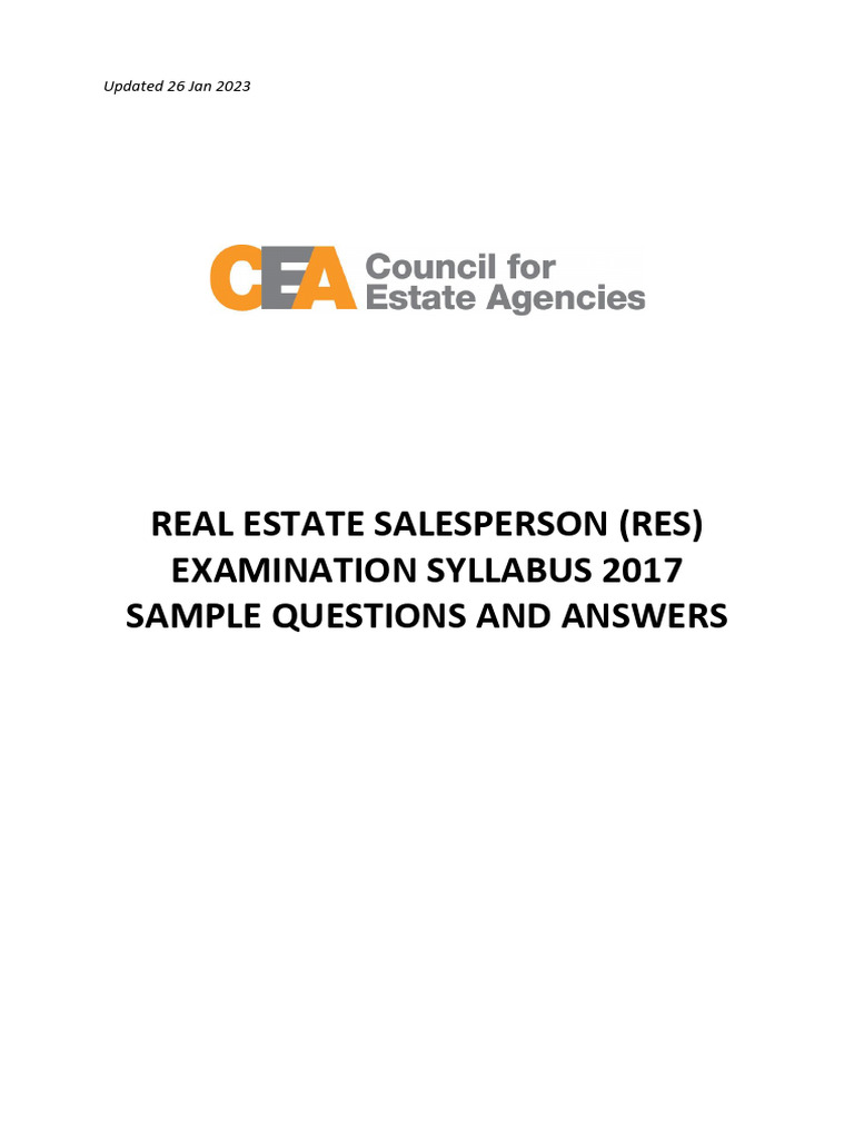 RES Exam 2023: Sample Questions & Answers | PDF | Natural Resources Law ...