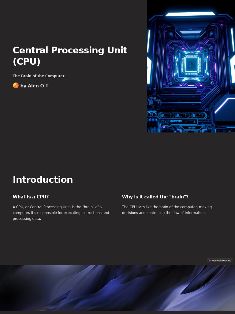 Understanding Central Processing Units | PDF | Central Processing Unit ...