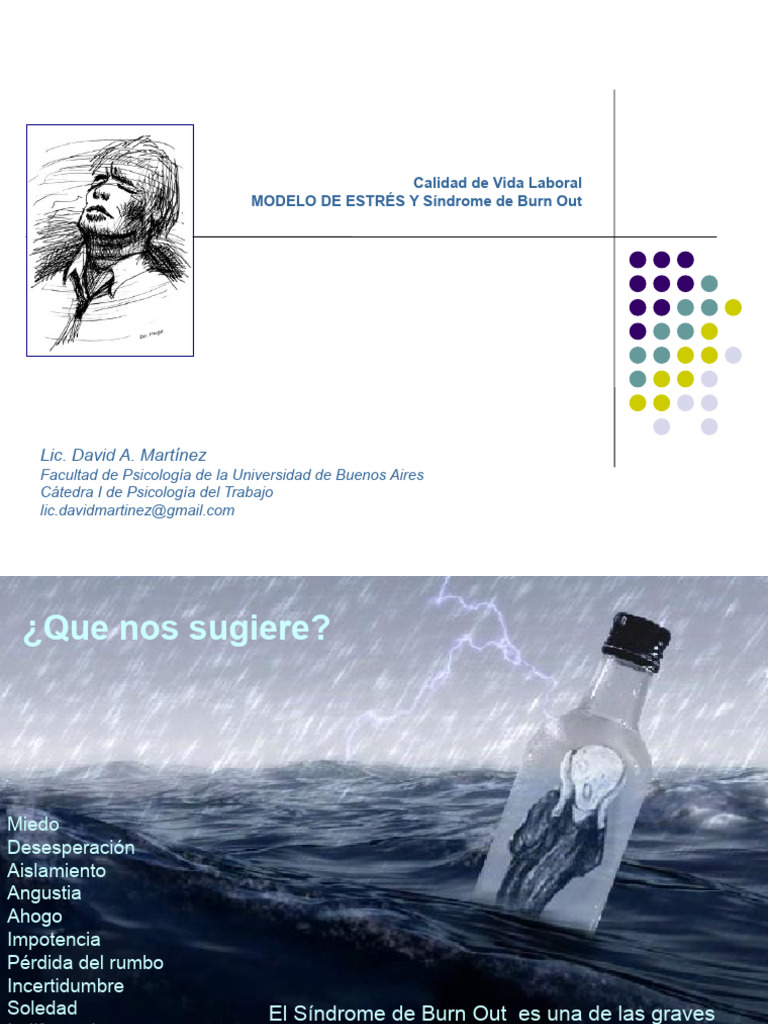 MODELO DE ESTRE Y Síndrome Del Burn Out | PDF | Burnout ocupacional ...