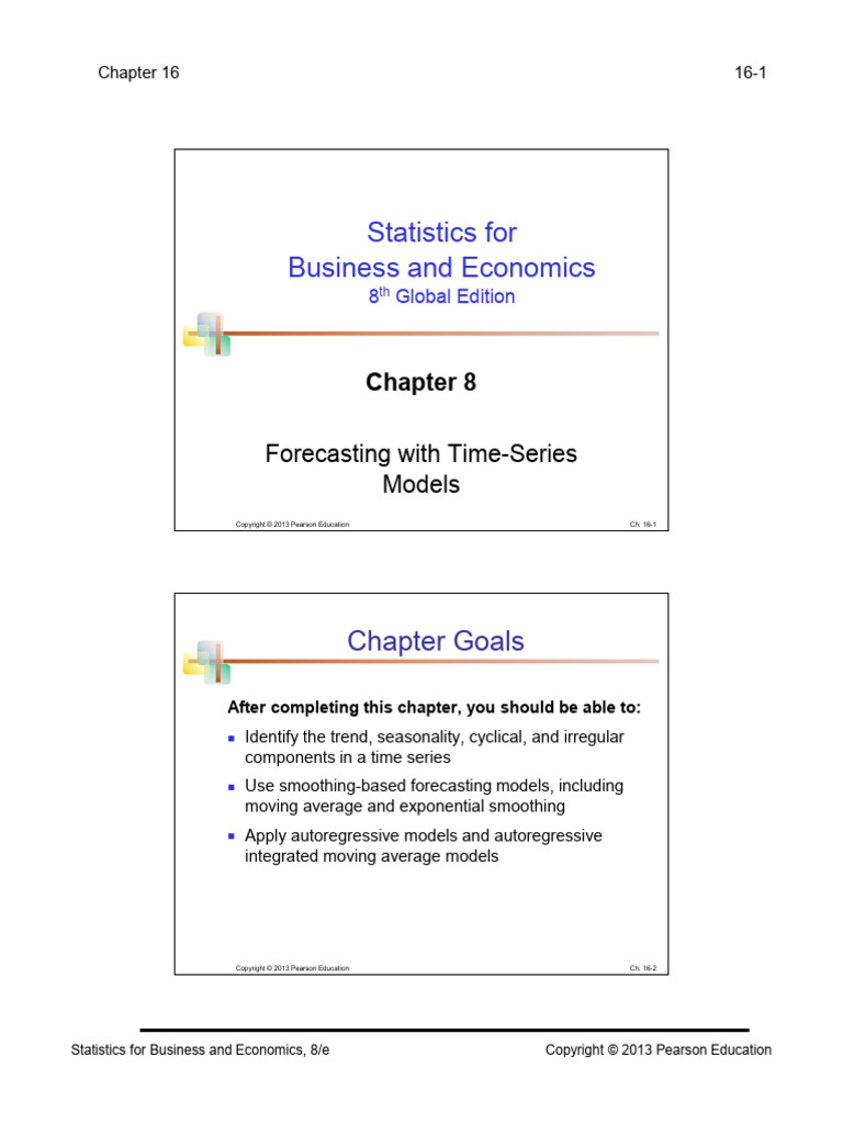 Chapter 8 - Time Series Forecasting | PDF | Time Series | Seasonality