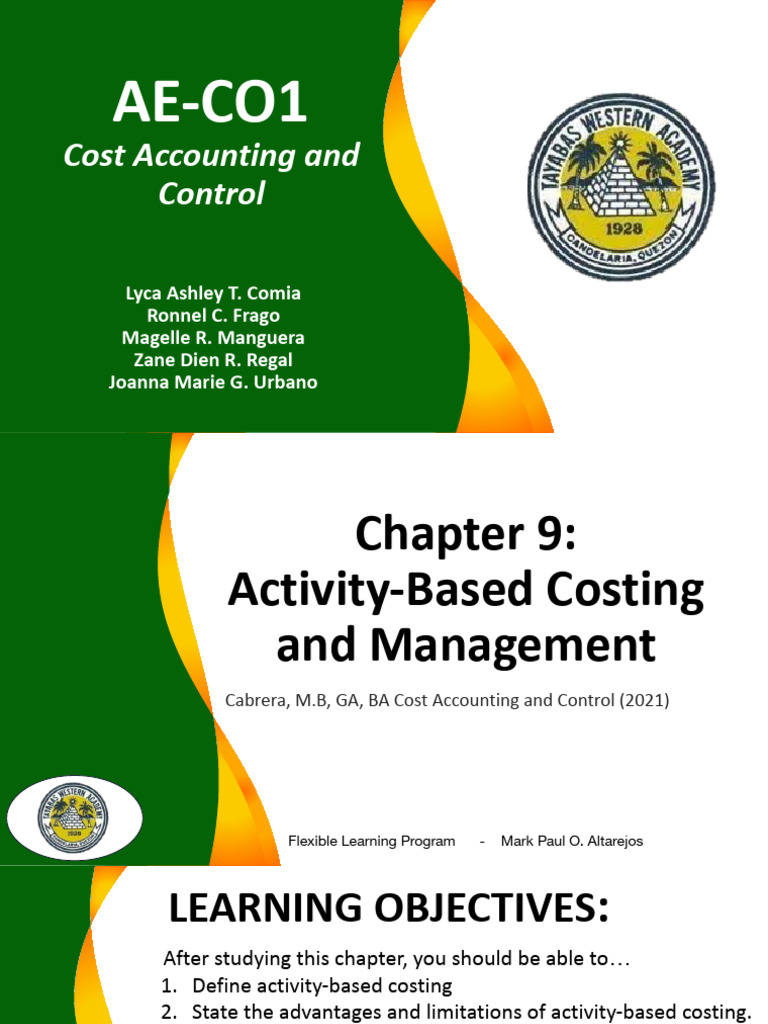 Activity-Based Costing Overview | PDF | Opportunity Cost | Cost Accounting