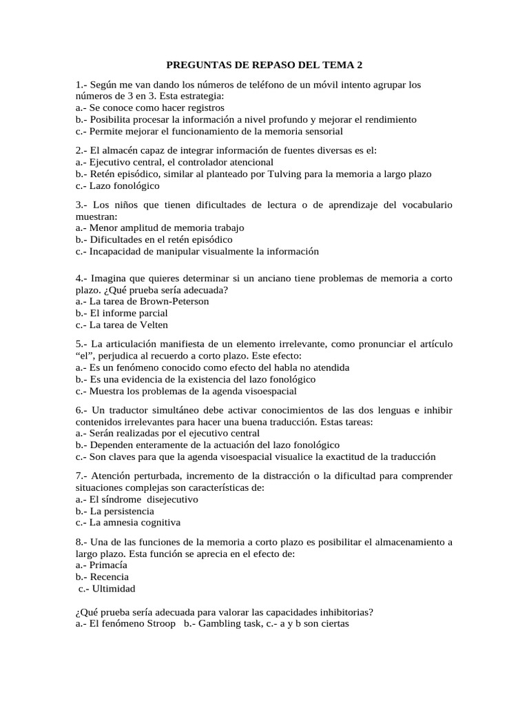 Repaso Tema 2 | PDF