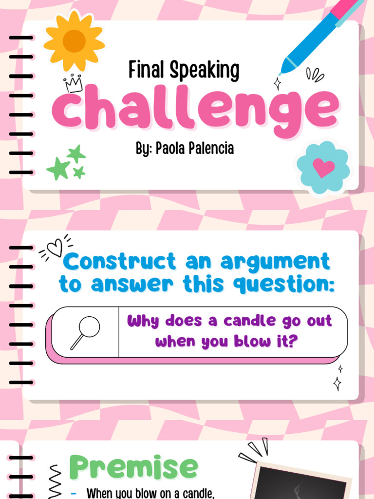 Final Speaking Challenge PDF | PDF