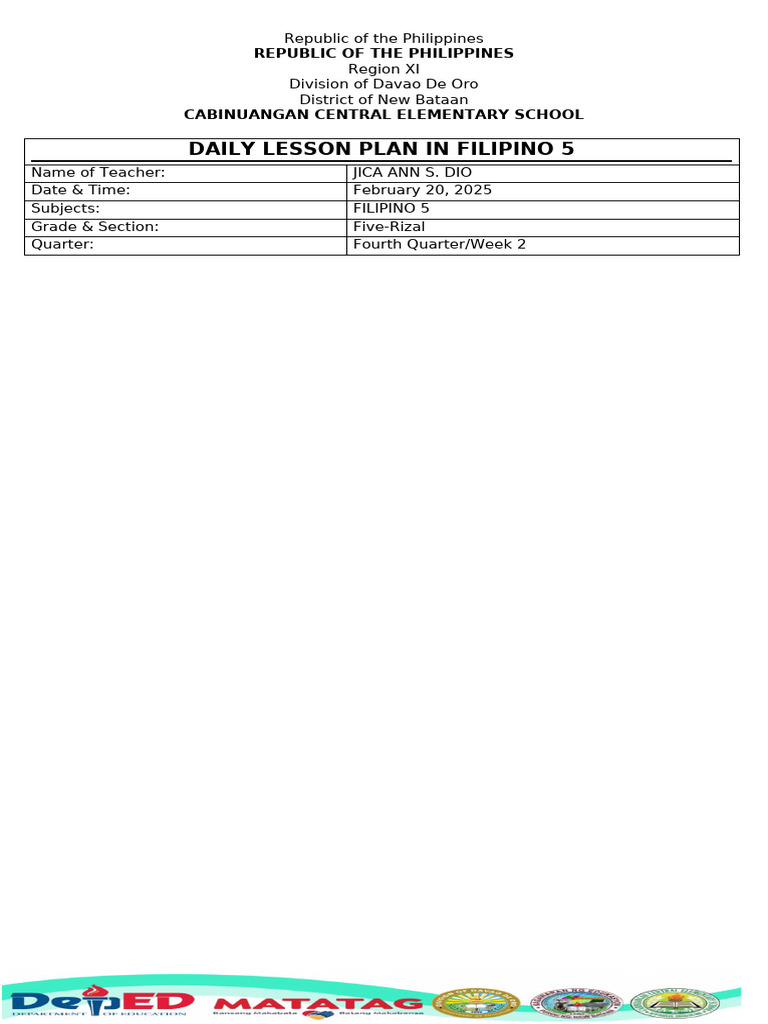 FILIPINO-DLP-7Es | PDF