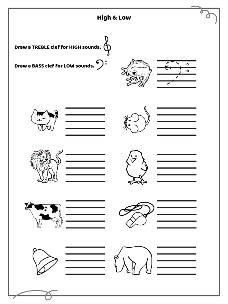 TrebleBassWorksheet 8 | PDF