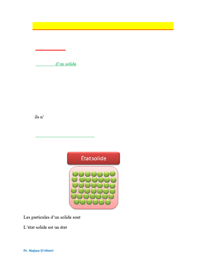 États physiques de la matière expliqués | PDF
