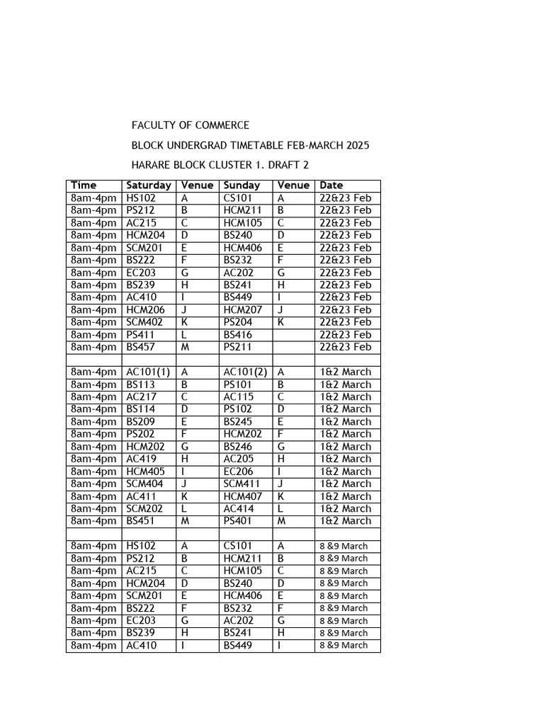 Feb To March 2025 Block Cluster 1 | PDF