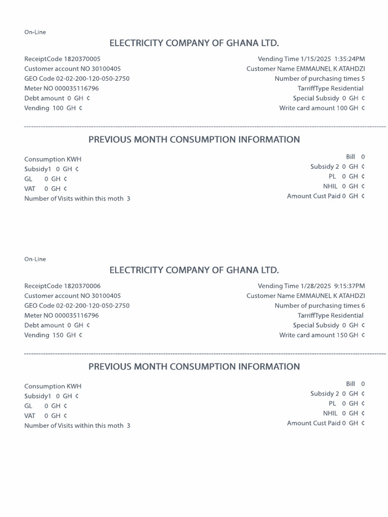 Customer Vending Transactions Report | PDF
