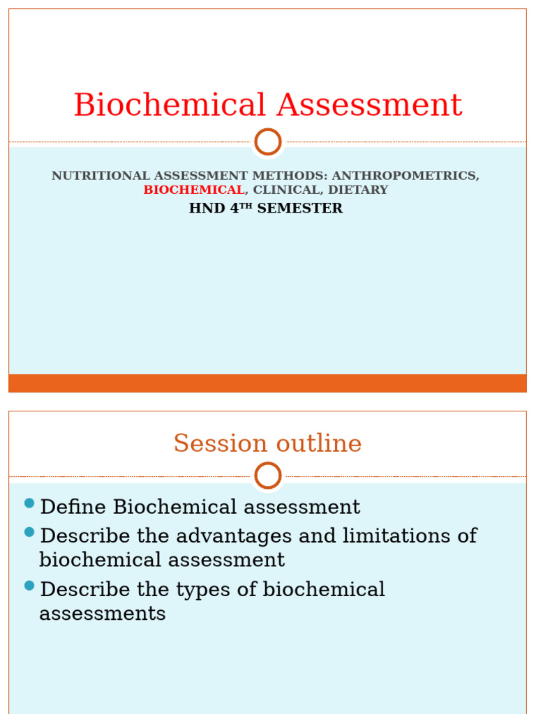 Biochemical Assessment Lec 4th Semester 2025 | PDF | Glycated ...