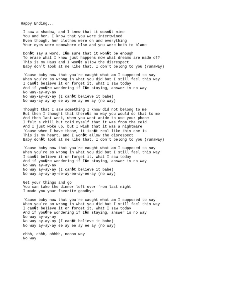 No Way: A Story of Betrayal and Heartbreak | PDF