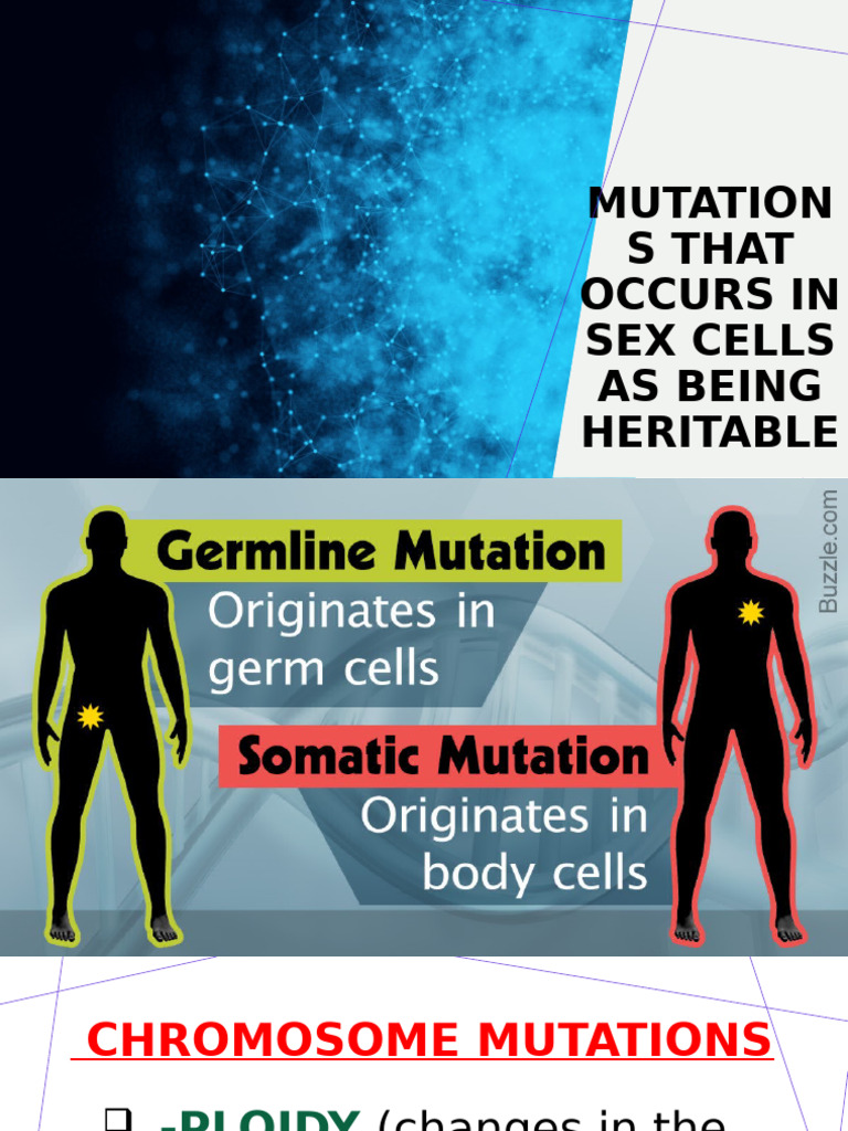 Mutations That Occurs In Sex Cells As Being Heritable Pdf