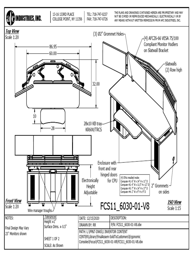 FCS11 - 6030-01-V8 New Sales Drawing | PDF | Computer Engineering | Computing