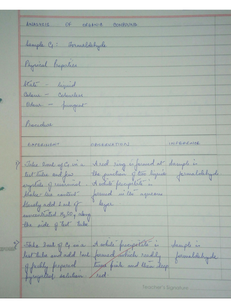 SR - Chem Pract (Analysis of ORG COMP) | PDF