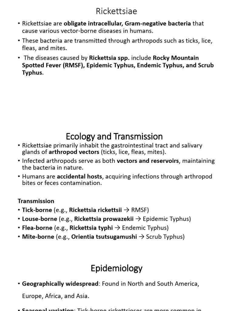Rickettsiae | PDF | Human Diseases And Disorders | Diseases And Disorders